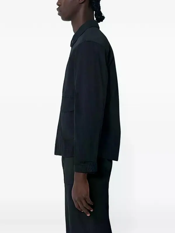 MOOS STUDIO Gabardine Pocketed Shirt Jacket