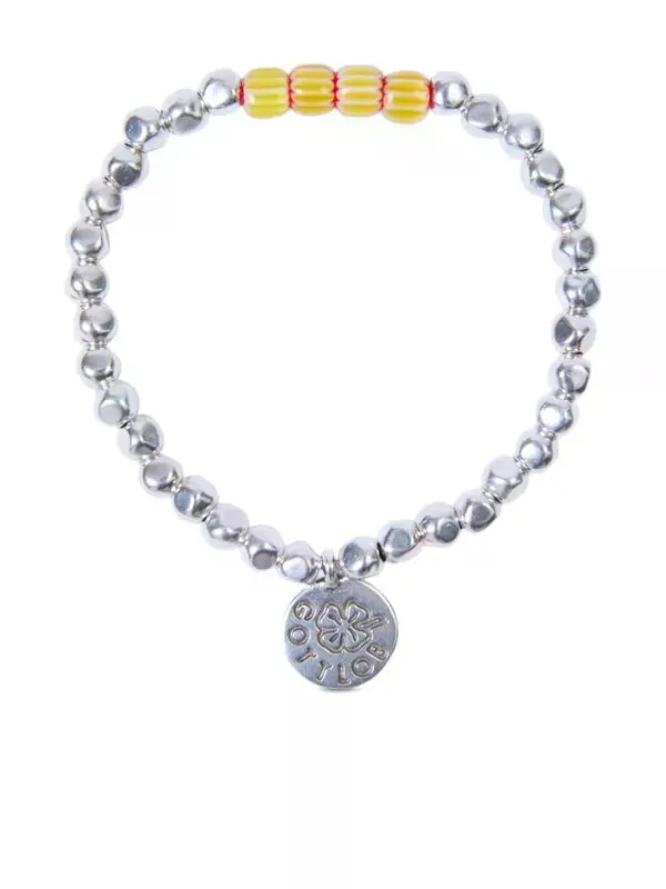 GOTTLOB Elastic Beaded Bracelet - Silver