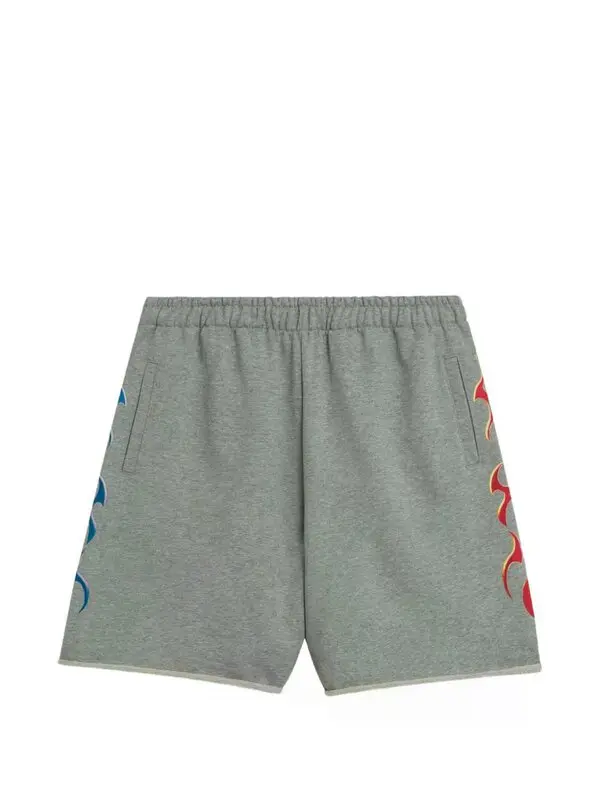 BARROW Flame-print Shorts