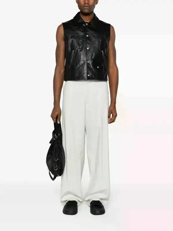 Givenchy Press-stud Leather Gilet