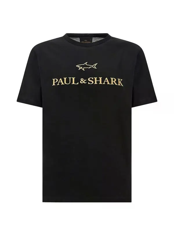 Paul & Shark Embroidered-logo T-shirt - Black