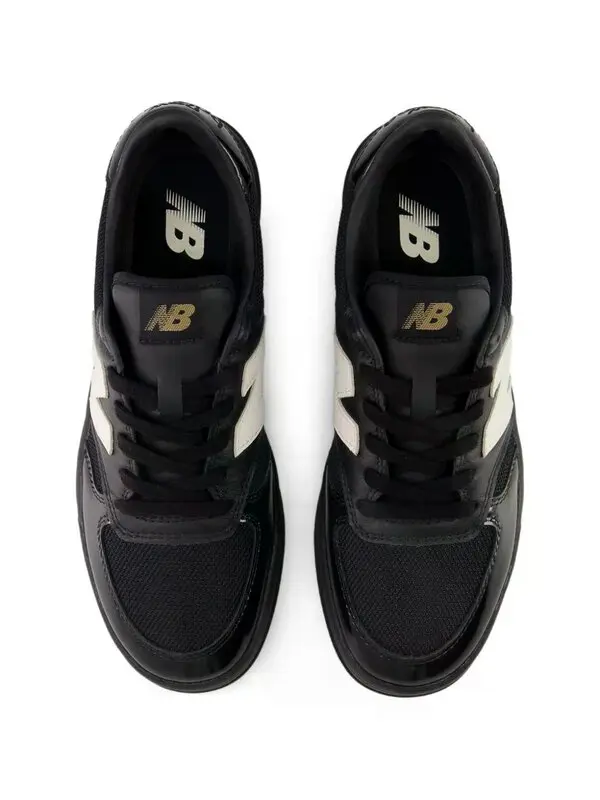 NEW BALANCE Patent Leather And Mesh Sneakers