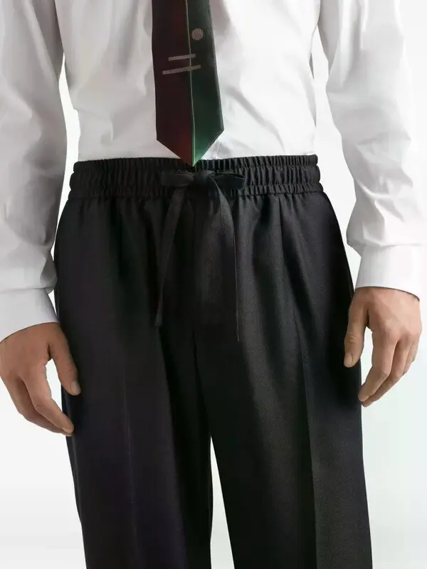 Dolce & Gabbana Drawstring Trousers - Black