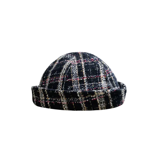 BRUNNA.CO Plaid Tweed Sailor Hat