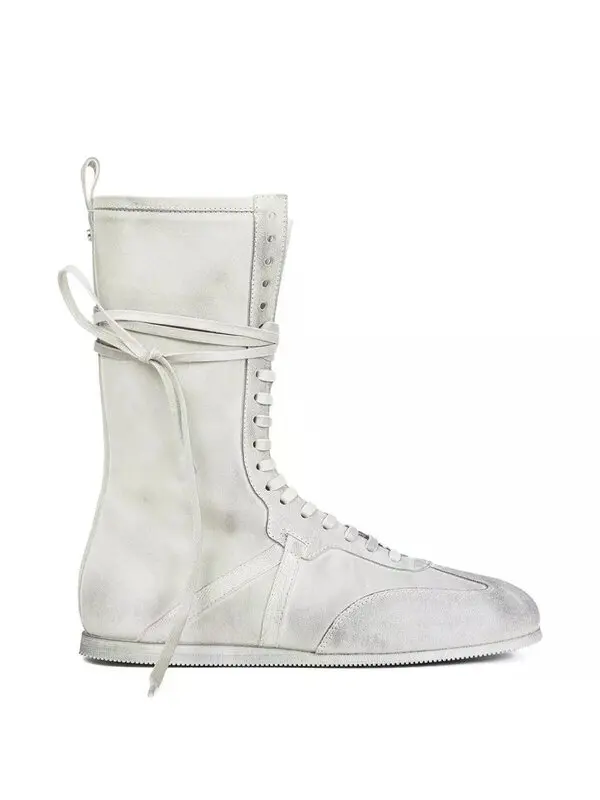 ANN DEMEULEMEESTER Suede High Top Sneakers