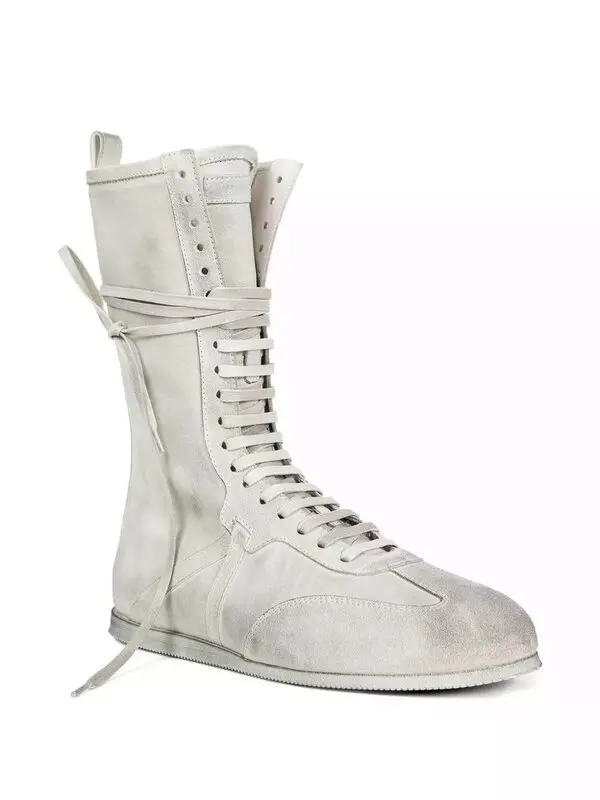 ANN DEMEULEMEESTER Suede High Top Sneakers