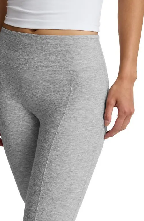 Beyond Yoga Spacedye Pintuck Kick Flare Pants - Silver Mist