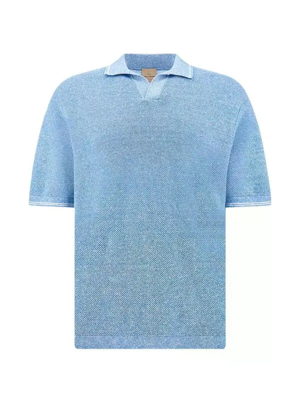 Paul & Shark Open‑collar T-shirt - Blue