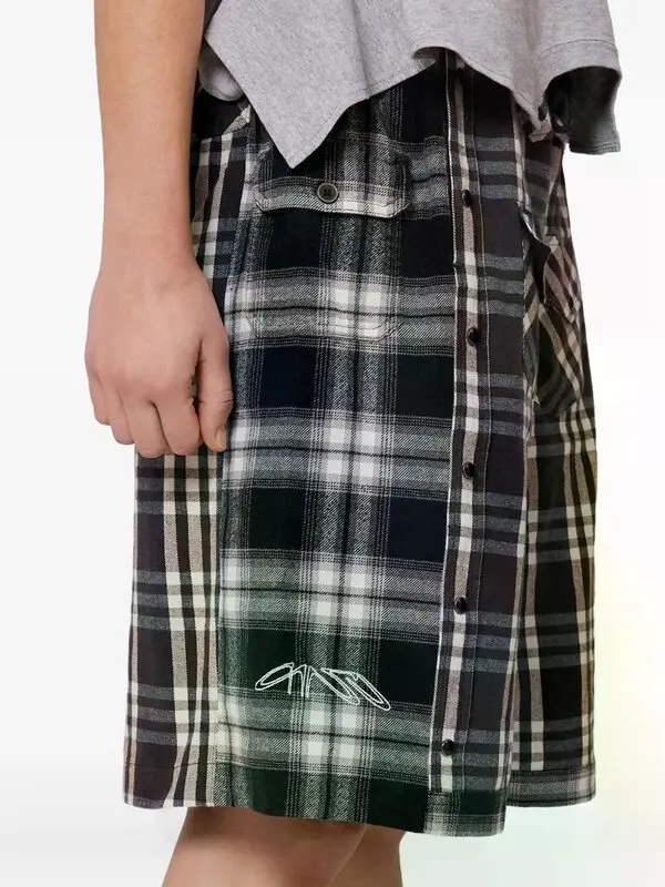 GINA CORRIERI Checkered Shorts