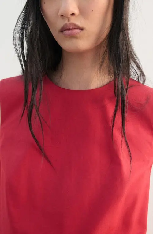 Mango Back Button Cotton Top