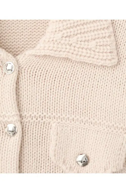 Mango Faceted Button Cardigan
