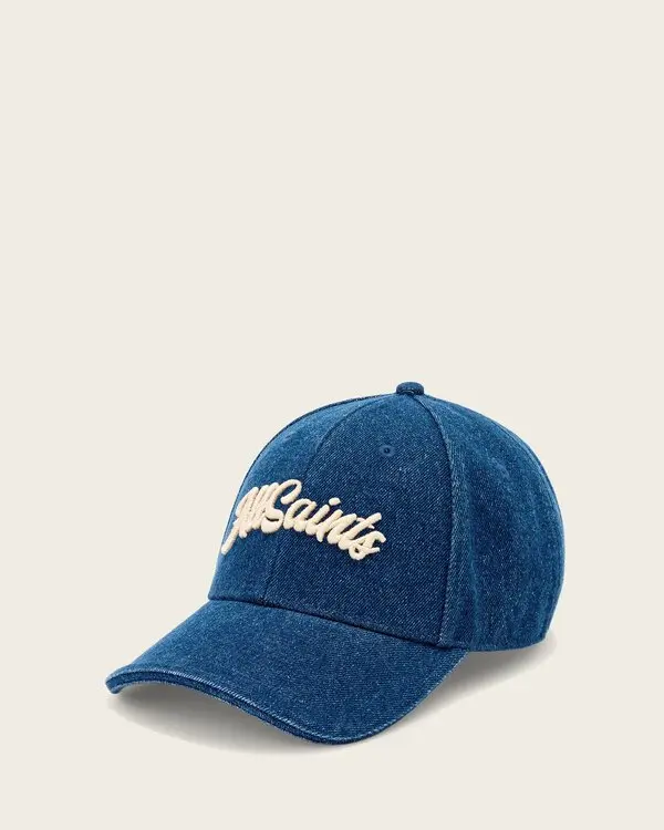 ALLSAINTS Odyssey Denim Baseball Cap - Blue