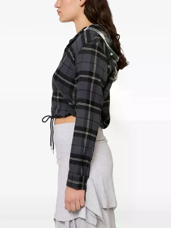 GINA CORRIERI Checked Hoodie