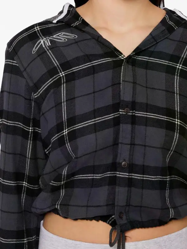 GINA CORRIERI Checked Hoodie