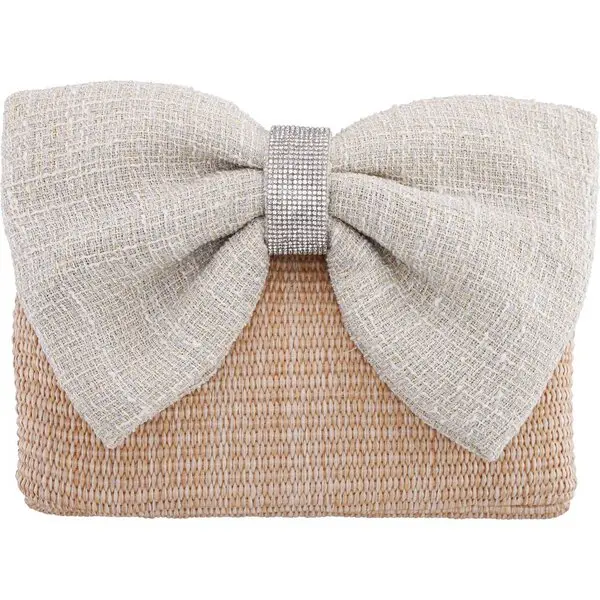Nina Tula Clutch - White/natural