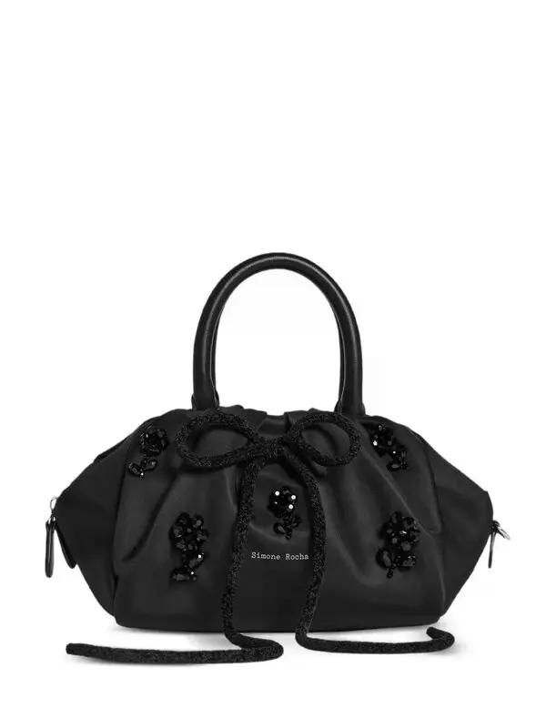 Simone Rocha Floral-appliqué Tote Bag
