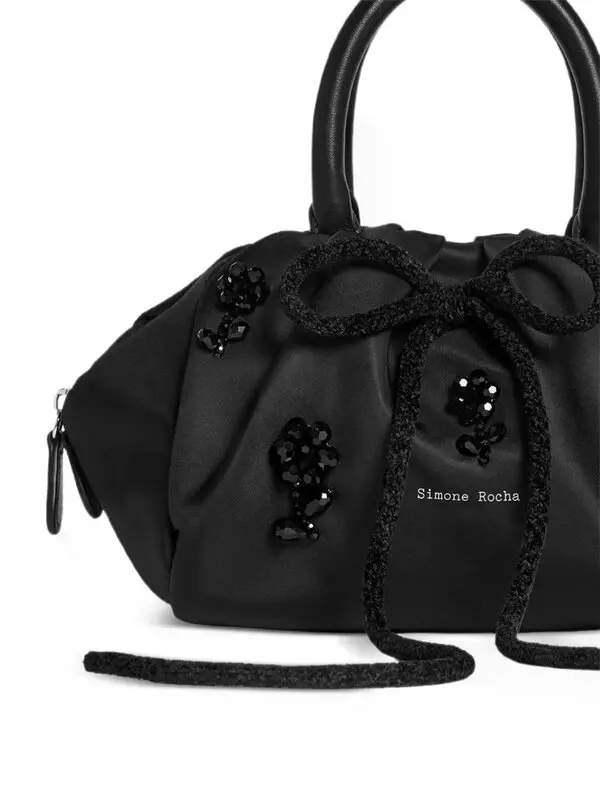 Simone Rocha Floral-appliqué Tote Bag
