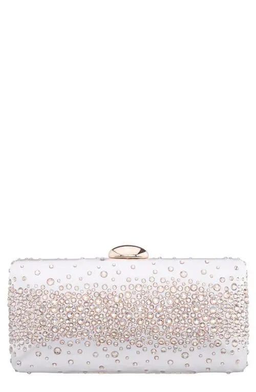 Nina Purity Frame Clutch - Ivory