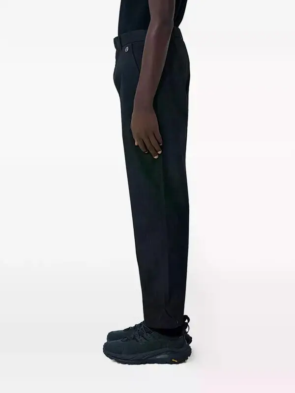 MOOS STUDIO Mid-rise Wool Pleated Trousers