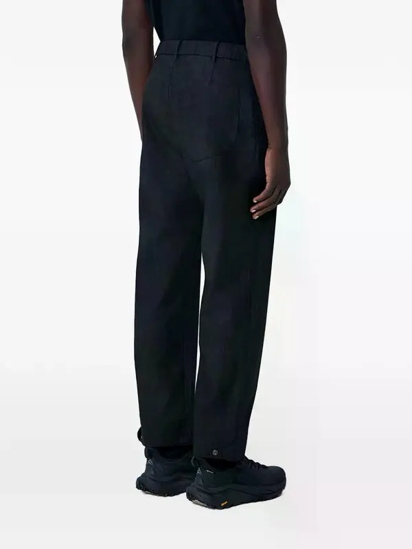 MOOS STUDIO Mid-rise Wool Pleated Trousers