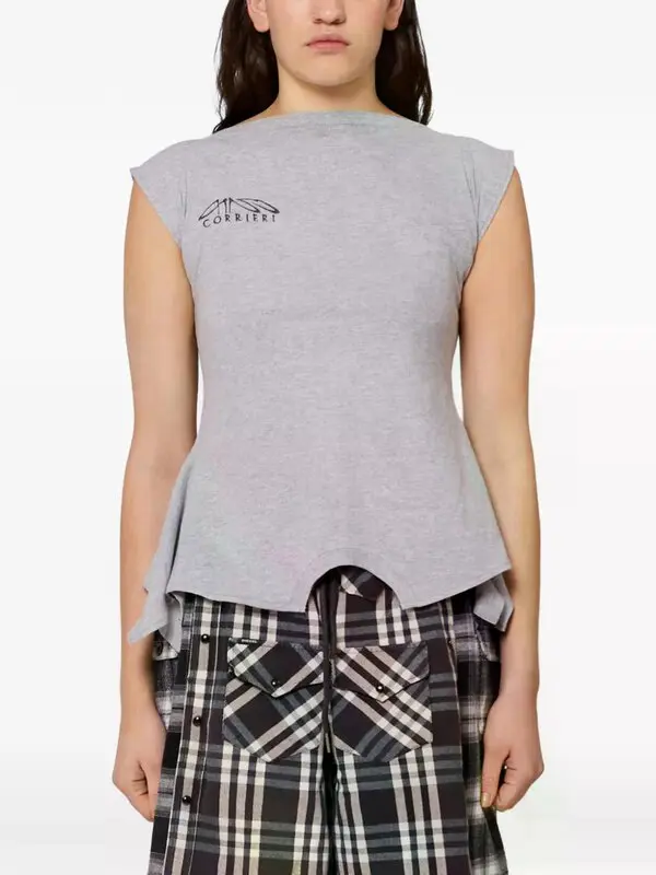 GINA CORRIERI Logo-print T-shirt