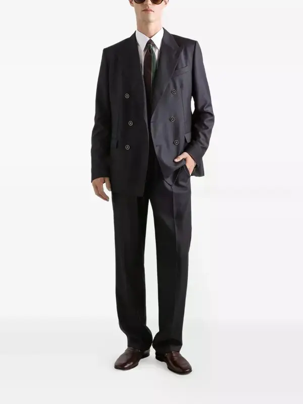 Dolce & Gabbana Double-breasted Buttoned Blazer - Blue