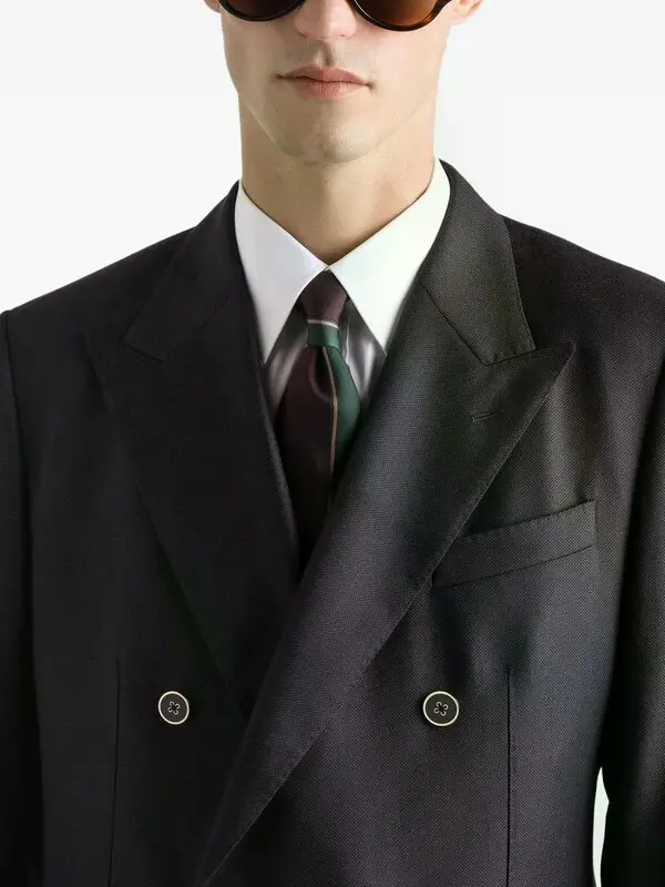 Dolce & Gabbana Double-breasted Buttoned Blazer - Blue