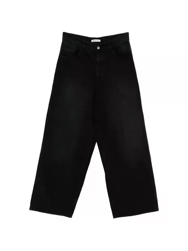 You Must Create Button-fastening Wide Leg Jeans