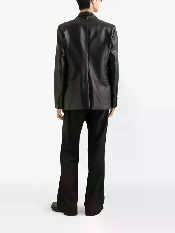 Dolce & Gabbana Buttoned Leather Blazer