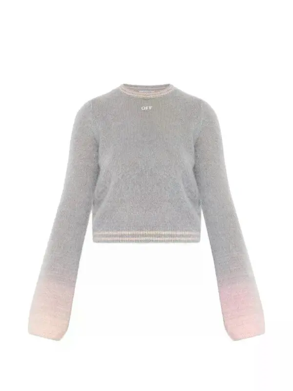 Off-White Embellished Logo Knit Sweater