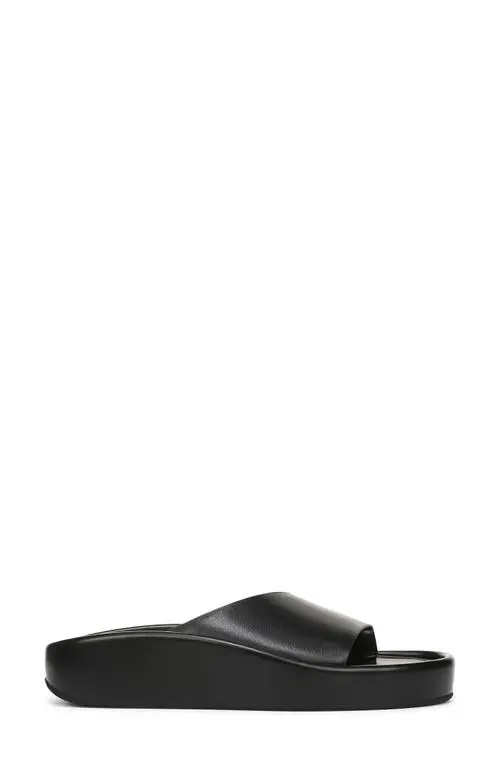 Naturalizer Asymmetric Leather Sandals - Black