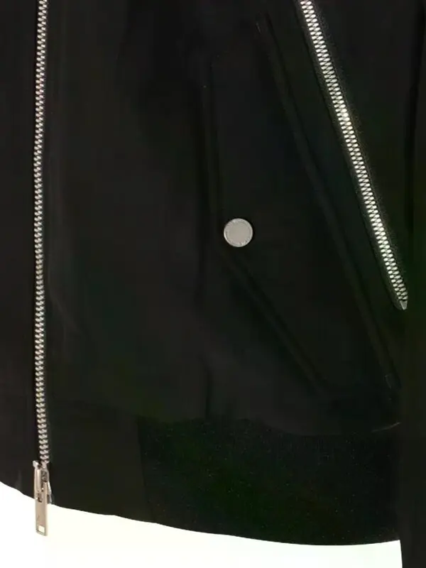 Moose Knuckles Logo-detail Bomber Jacket - Black