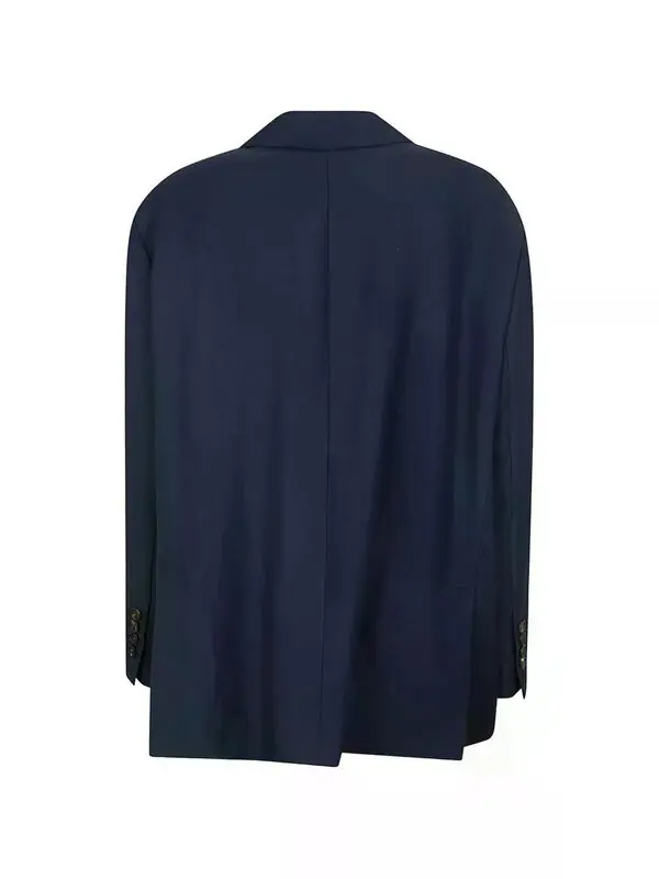Brunello Cucinelli Buttoned Flap-pocket Blazer - Blue