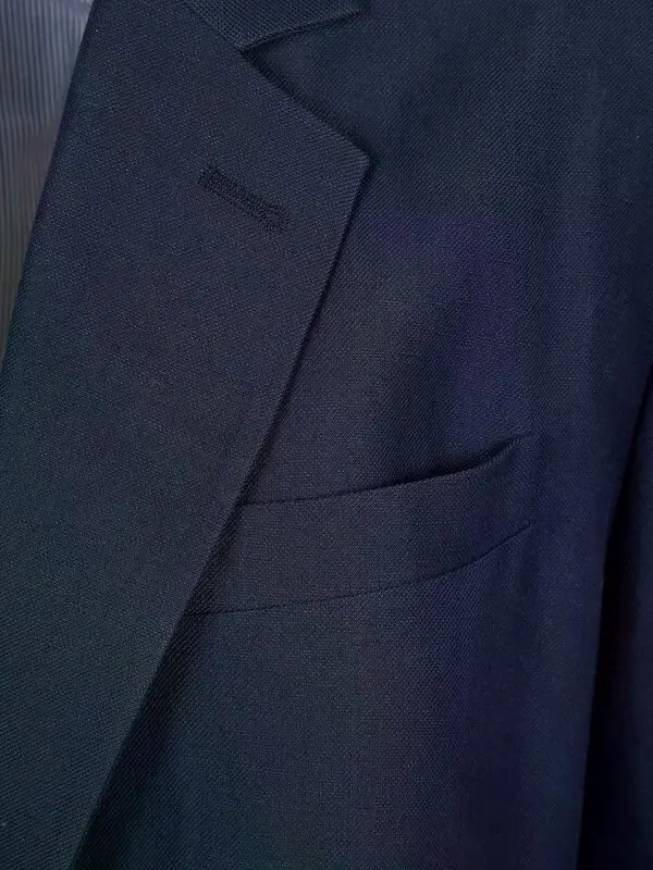Brunello Cucinelli Buttoned Flap-pocket Blazer - Blue