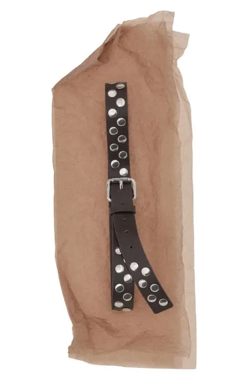 Mango Studded Faux Leather Belt