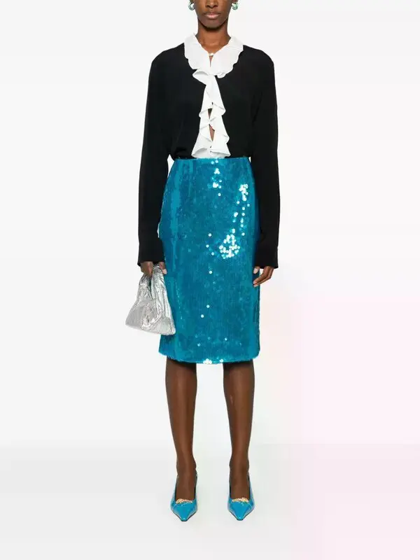 N°21 Ruffled Crepe Blouse