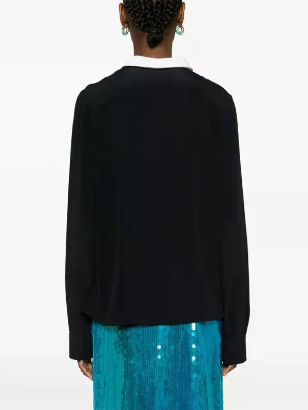 N°21 Ruffled Crepe Blouse