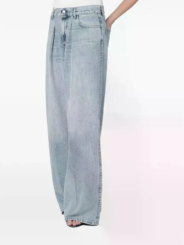 HAIKURE Whiskering-effect Five-pocket Jeans