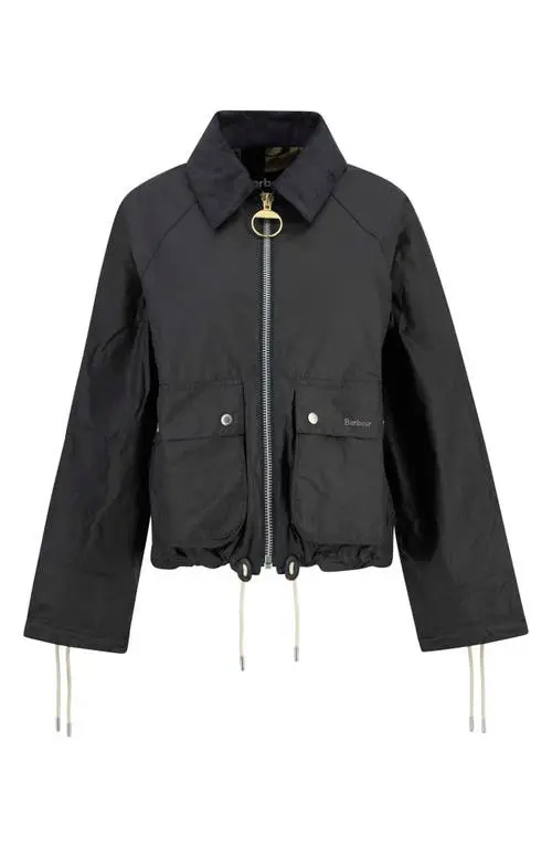 Barbour Waxed Cotton Jacket - Grey/dress