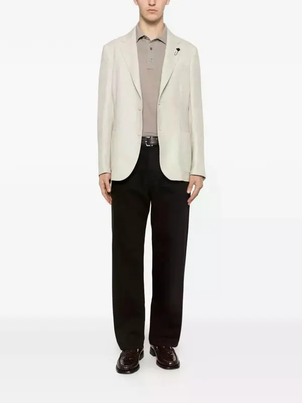 LARDINI Patch-pocket Blazer - Neutrals