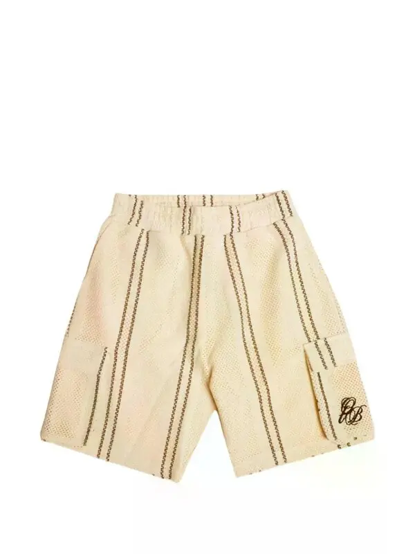 ONLY THE BLIND Striped Cargo Shorts