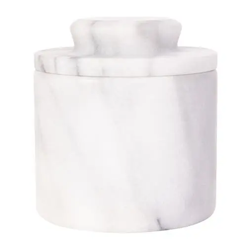 ARTIFACTS TRADING COMPANY™ Artifacts Trading Company White Marble Butter Keeper - White Matte