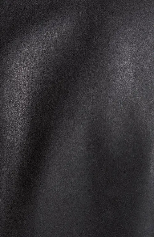 Cole Haan Racer Leather Jacket - Black