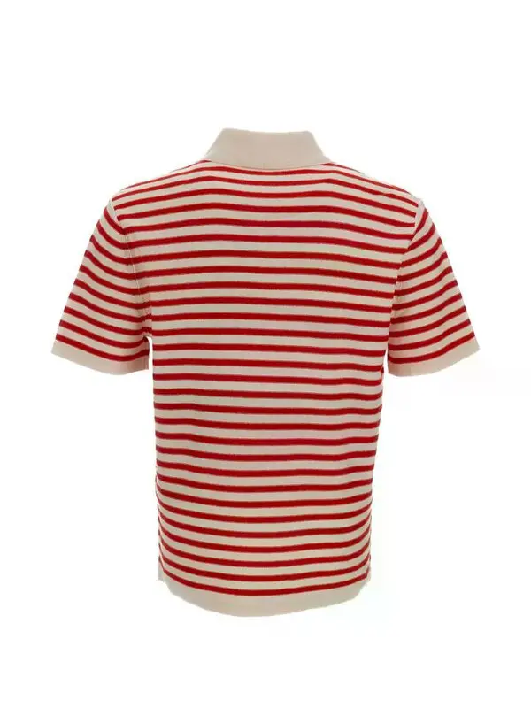 A.p.c. Striped Polo Shirt - Neutrals