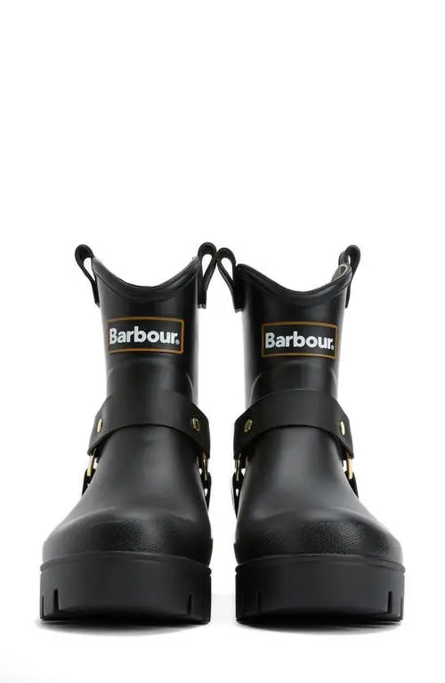 Barbour Harley Harness Rain Boots - Black