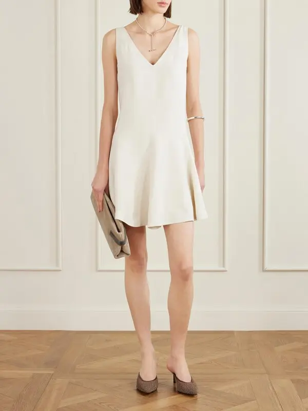 Brunello Cucinelli Twill Mini Dress