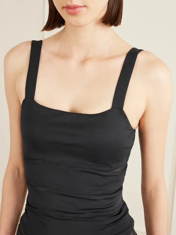 ERES Morgan Mesh-paneled Stretch-jersey Tank