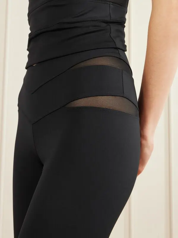 ERES Lonsbrough Tulle-paneled Stretch-jersey Shorts