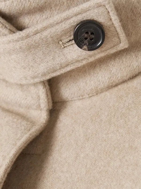 Loro Piana Traveller Suede-trimmed Cashmere Jacket - Neutrals