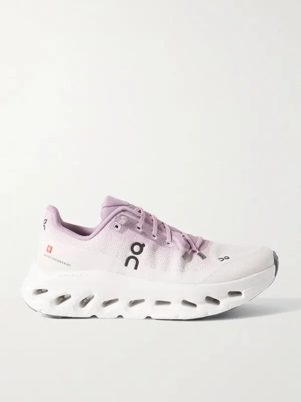 On Cloudtilt Stretch Recycled-knit Sneakers - Purple